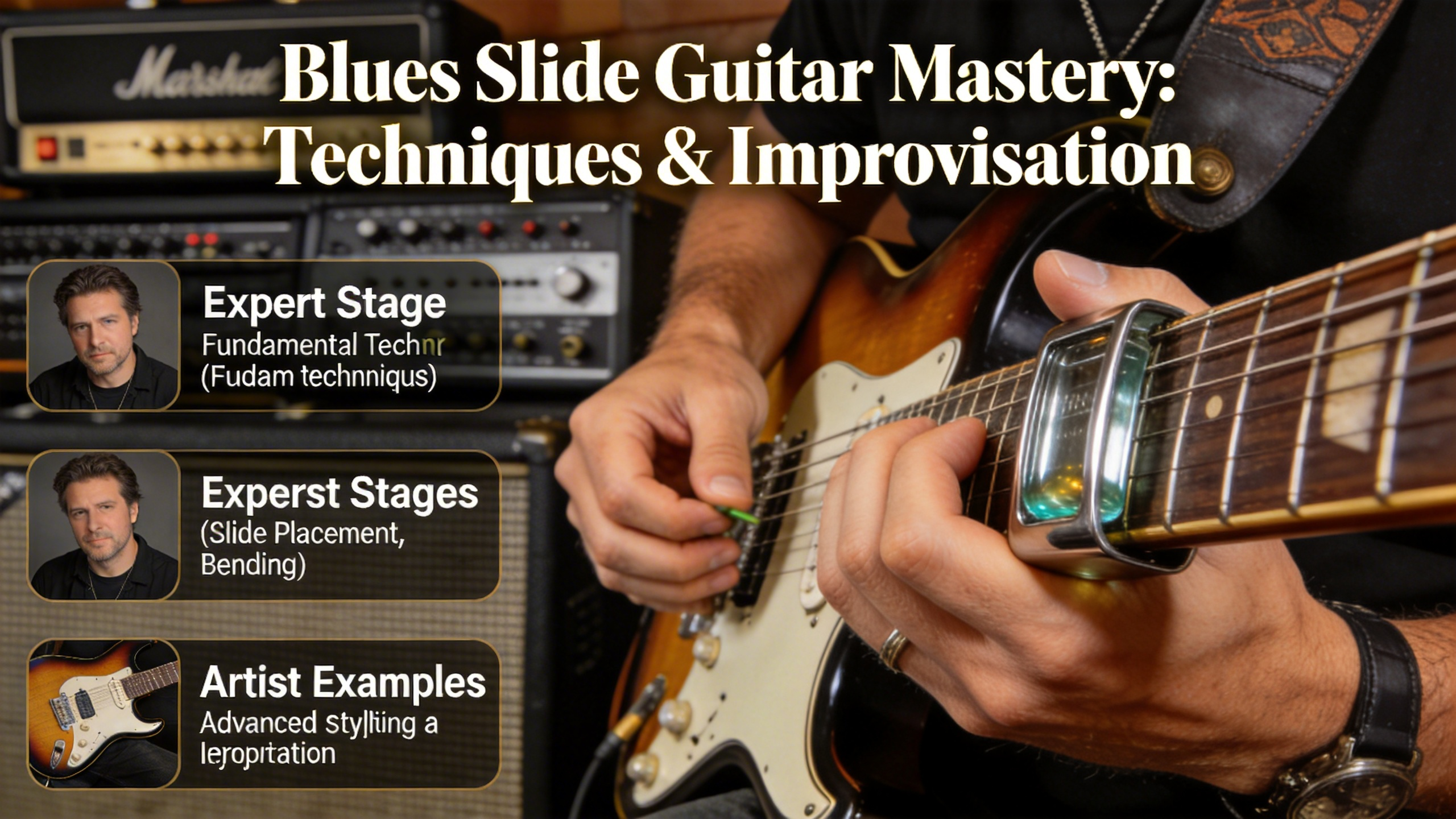 How to Create a Bluesy Slide Guitar Sound on an Electric Guitar (3 Exp ...