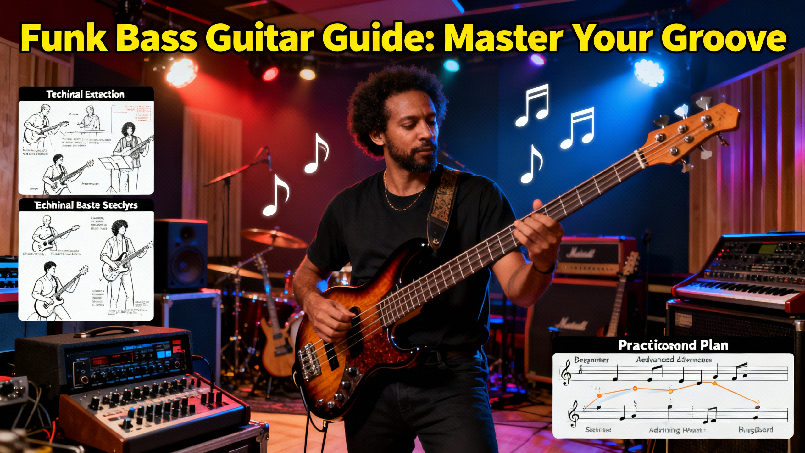 How to Play Funk Rhythms on a Bass Guitar: A Comprehensive Guide – ClefArc