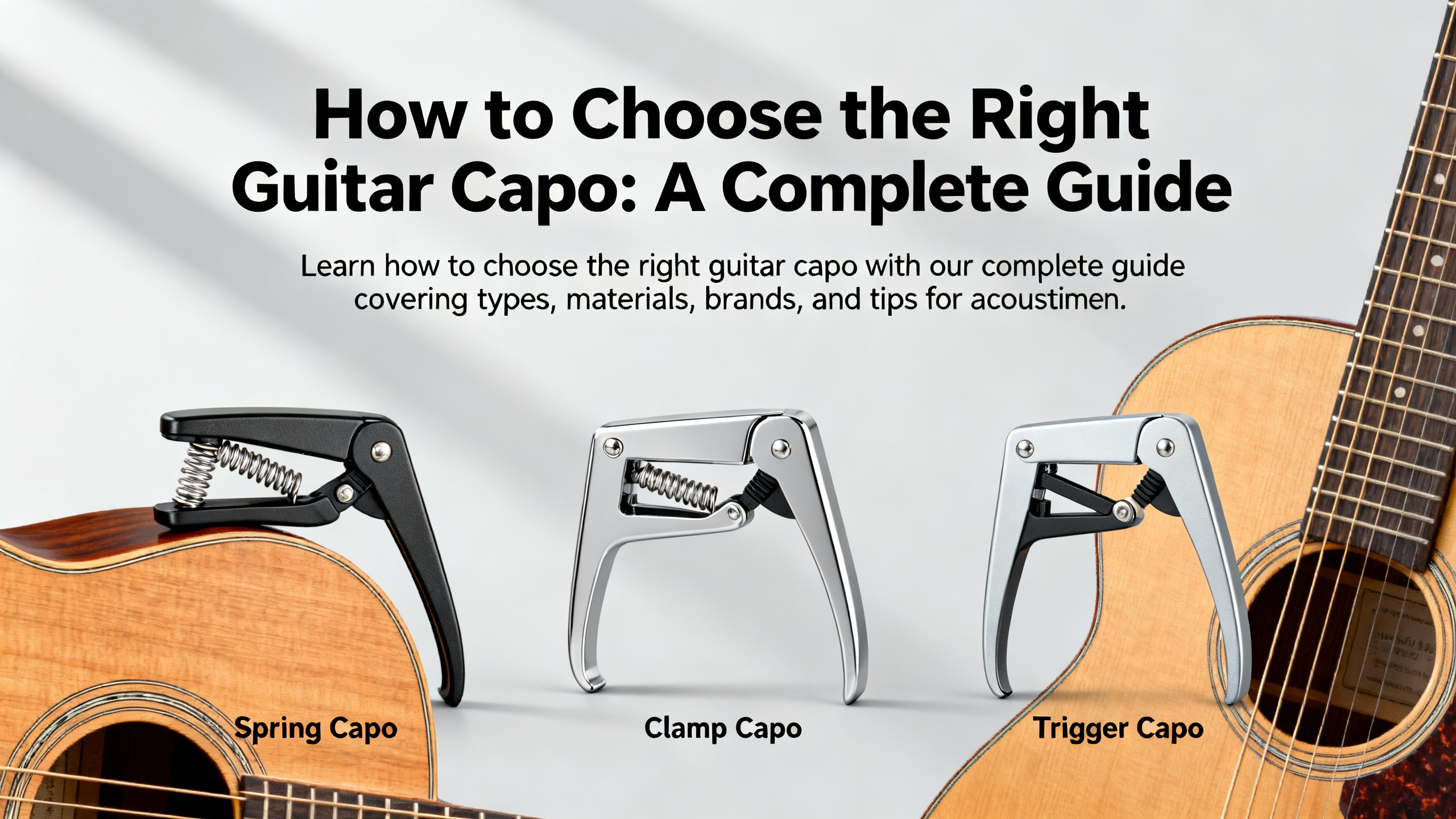 How to Choose the Right Guitar Capo: Complete Guide – ClefArc